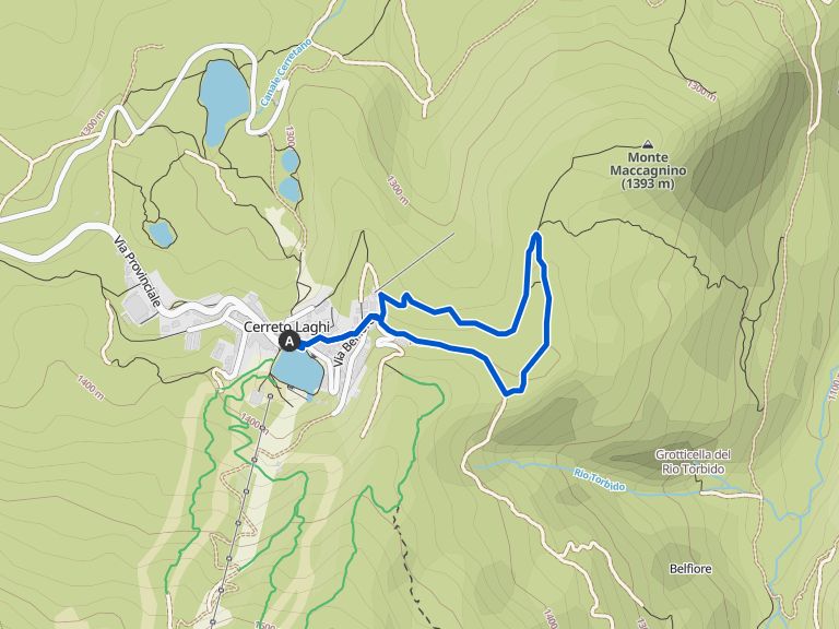 Forest loop through glacial lakes (Percorso Giallo) | hike | Komoot
